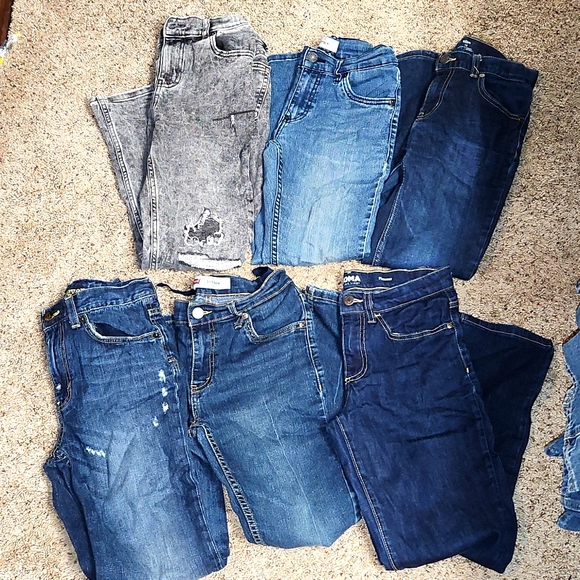 Bottoms | 6 Pairs Of Kids Jeans All Named Brands Worn Maybe Twice Take ...